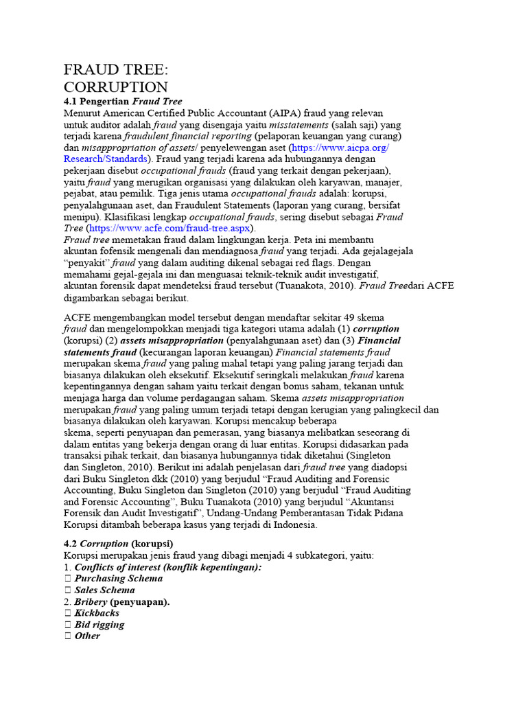 FRAUD TREE Corruption | PDF | Hukum