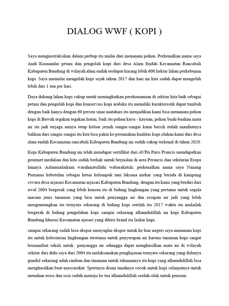 Dialog WWF (Kopi) 1.0 | PDF