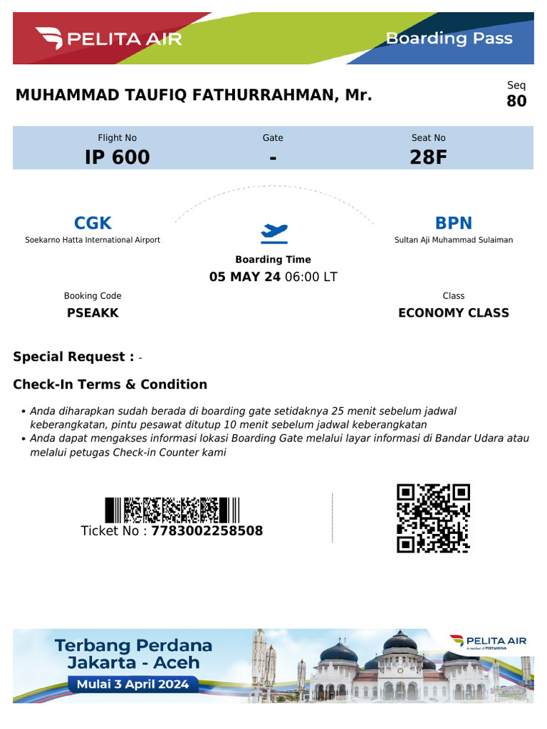 Boarding Pass | PDF