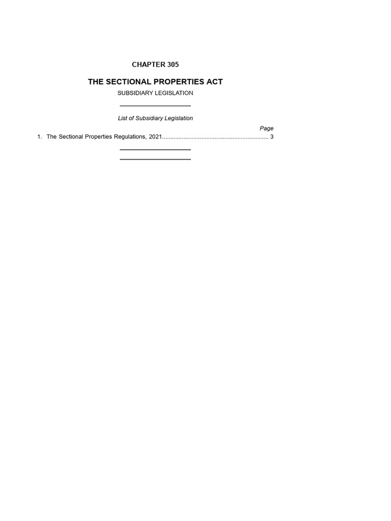 Sectional Properties Regulations 2021 | PDF | Mortgages | Interest