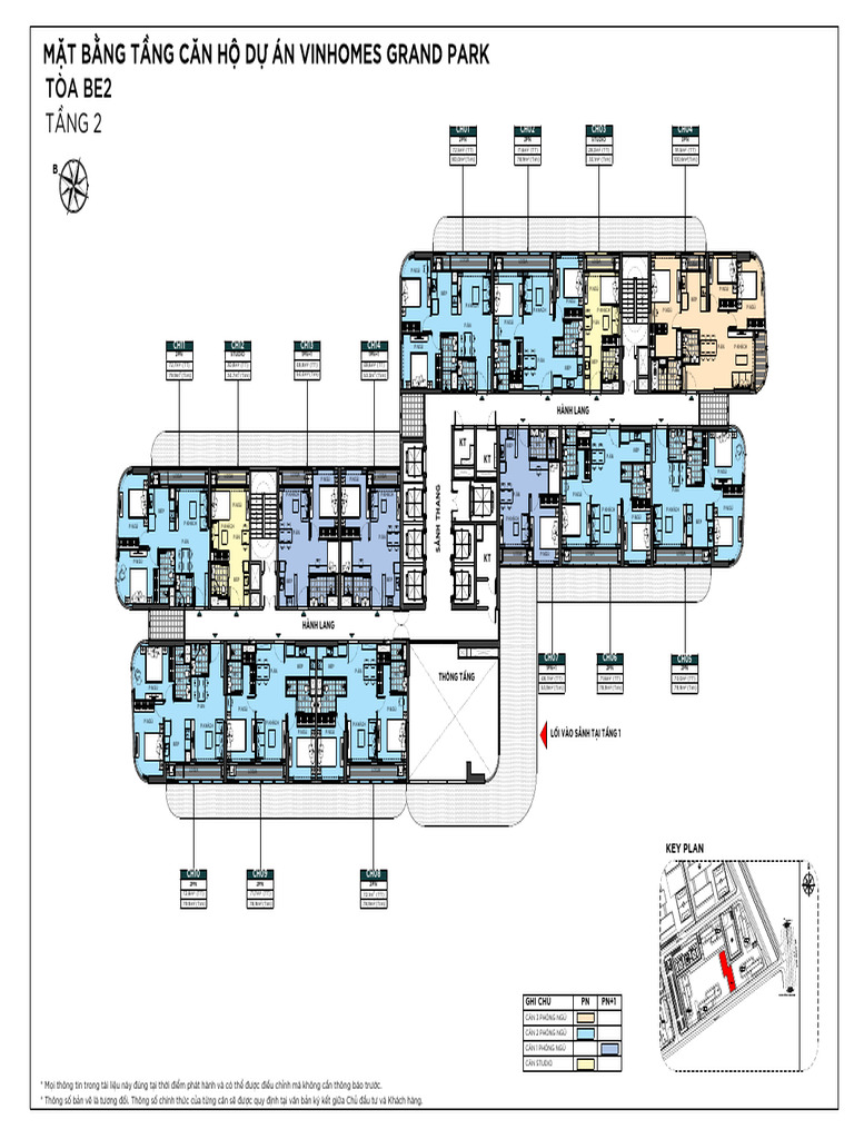 MẶT BẰNG BE2 Tầng 2 Đến 34 - THE BEVERLY - VINHOME GRAND PARK | PDF