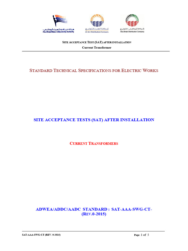 Adwea/addc/aadc Standard: Sat-Aaa-Swg-Ct - (Rev.0-2015) | PDF ...