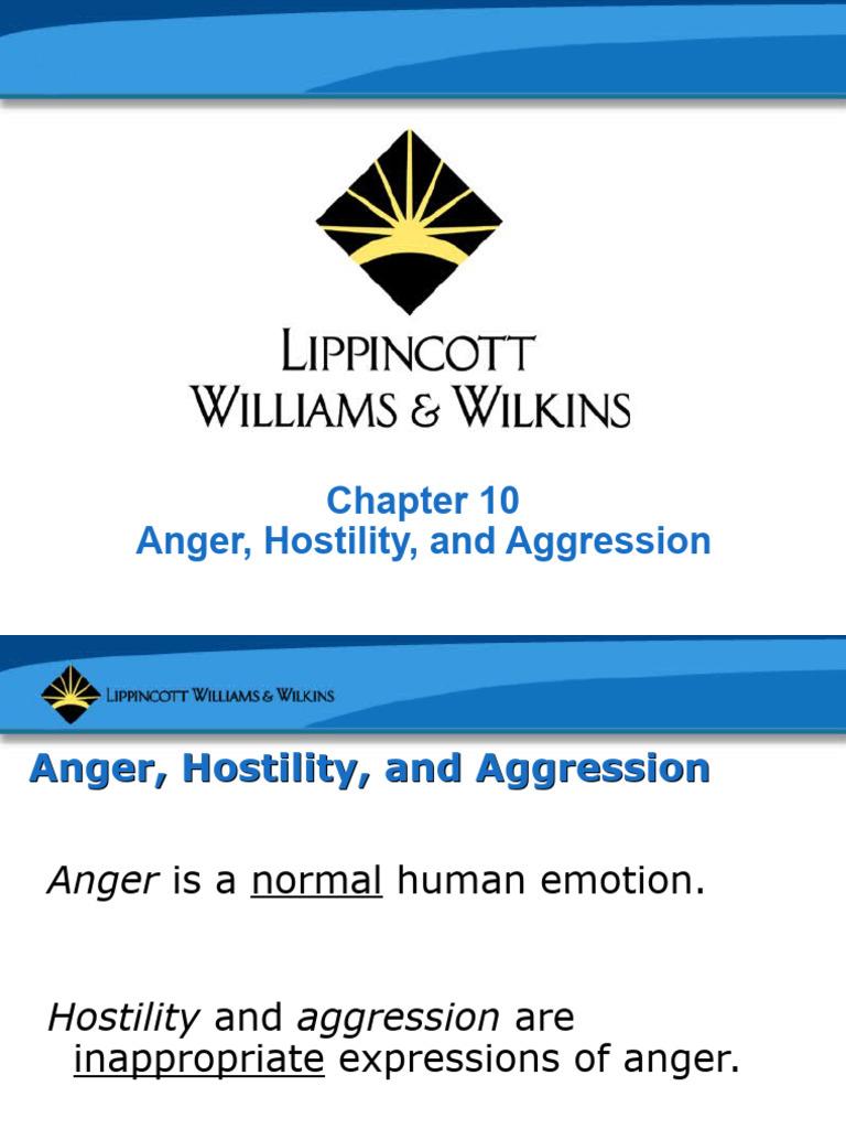 Chapter 10 Anger, Hostility & Aggression | PDF | Anger | Mental Disorder