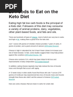 Keto Kamp Blueprint Overview | PDF | Sugar Substitute | Cooking Oil