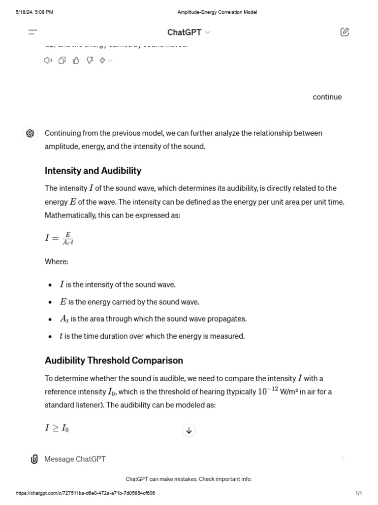 Amplitude-Energy Correlation Model1 | PDF | Science & Mathematics ...