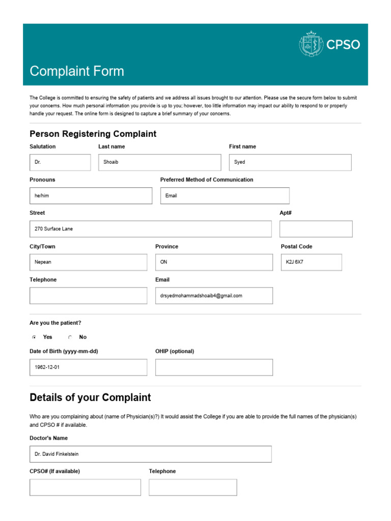 Intake Form | Download Free PDF | Cardiology | Health Sciences