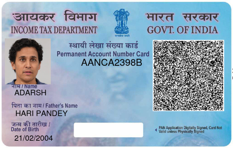 Digital PAN Application Details | PDF