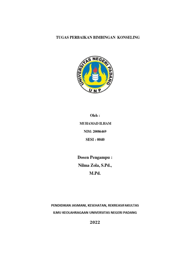 Tugas Perbaikan Nilai Bimbingan Konseling M.ilham (20086469) PDF | PDF | Bisnis