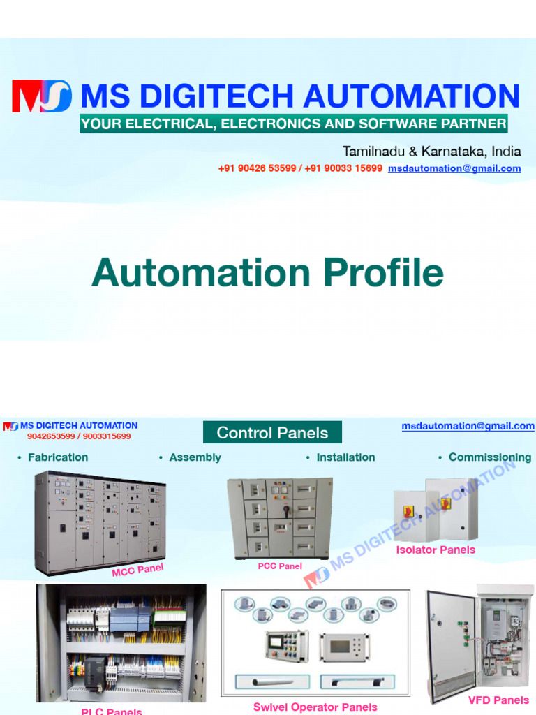 MS Digitech Automation IA Profile | PDF | Automation | Programmable Logic Controller