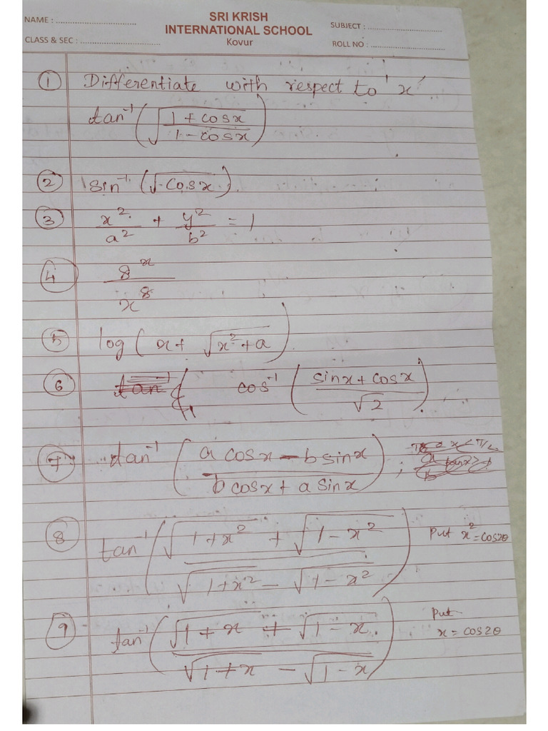 Maths Extra Questions With Answers | PDF