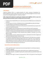 DIB SHAMS Covered Card Benefits Overview | PDF | Credit Card | Payments