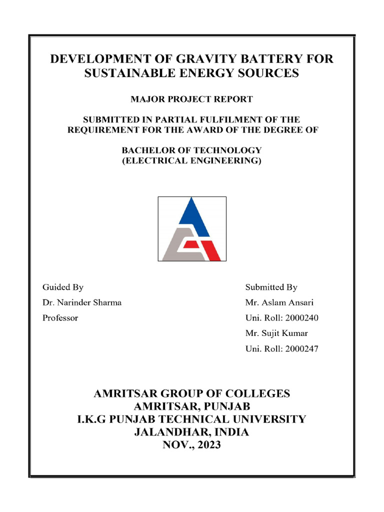 Major Project Final Report | PDF