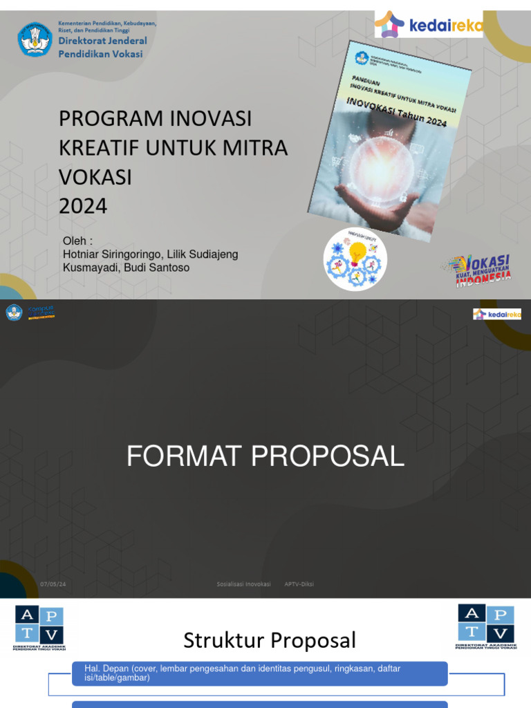 INOVOKASI Format Proposal Dan PANDUAN RAB | PDF