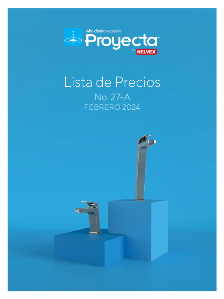 Lista de Precios Helvex Proyecta | PDF