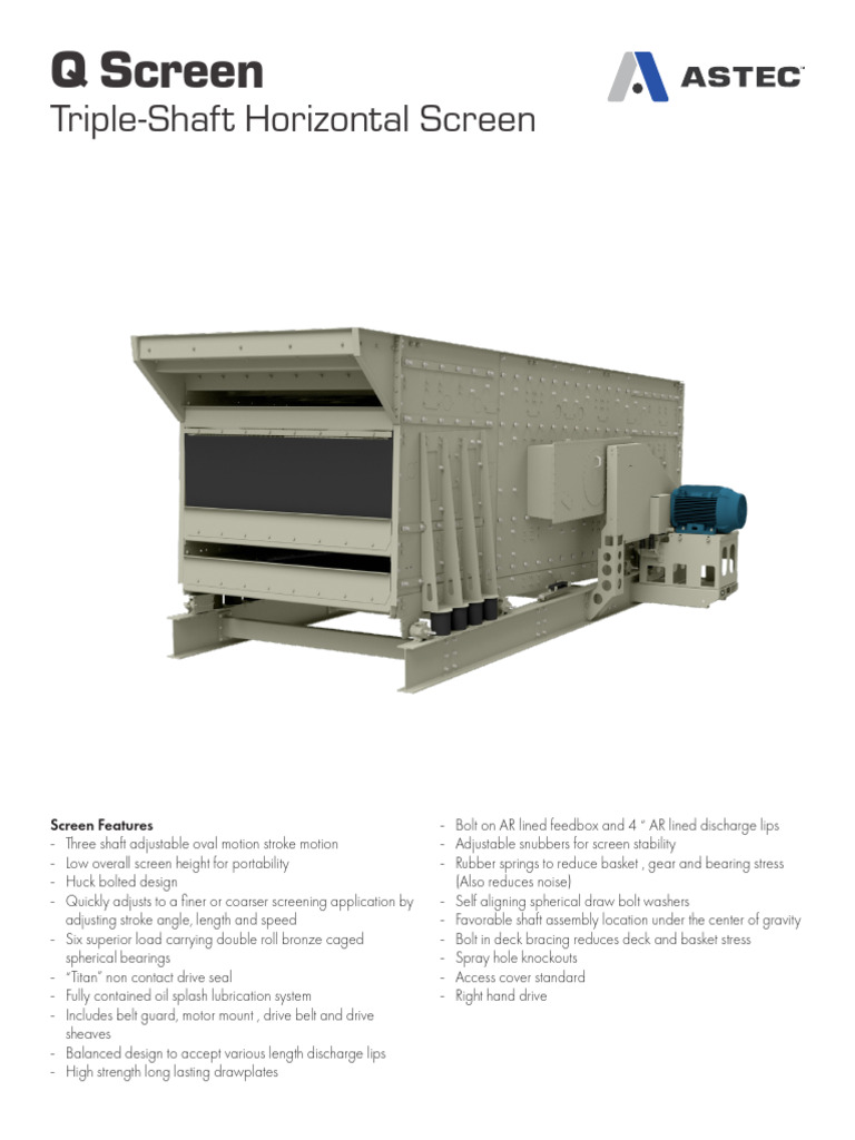 q-horizontal-screen-spec-sheet-english | Download Free PDF | Belt ...