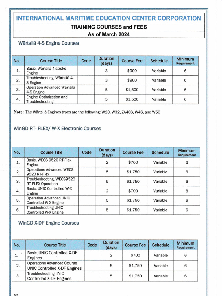 WinGD X-DF RT Flex W-X Wartsila Engines | PDF
