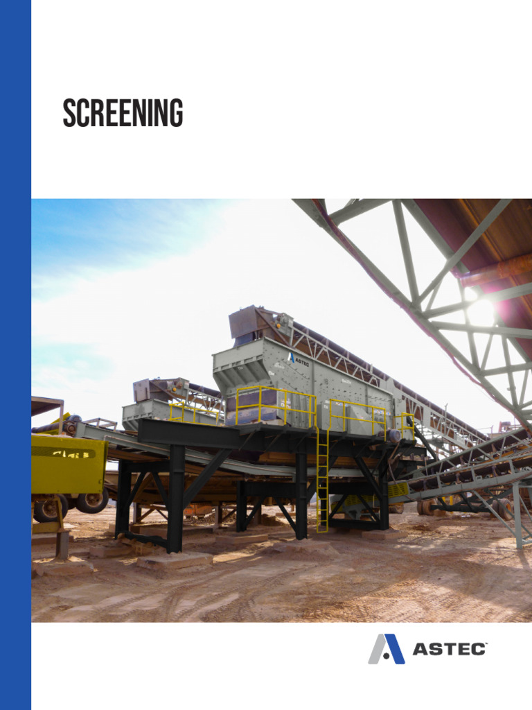 Screening Brochure English | PDF | Bearing (Mechanical) | Concrete