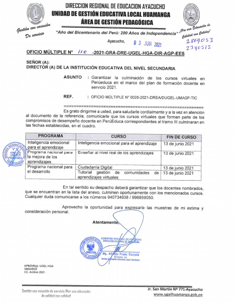 De Cursos Perueduca | PDF