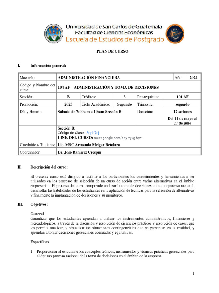 Programa de Atd-Sección B | PDF | Ensayos | Toma de decisiones