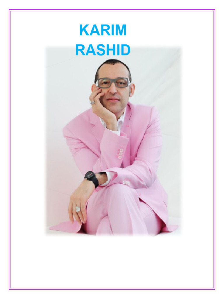 Karim Rashid | PDF | Diseño
