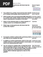 AHA ACLS Post Test Answer Key 2025 | PDF | Cardiac Arrest ...
