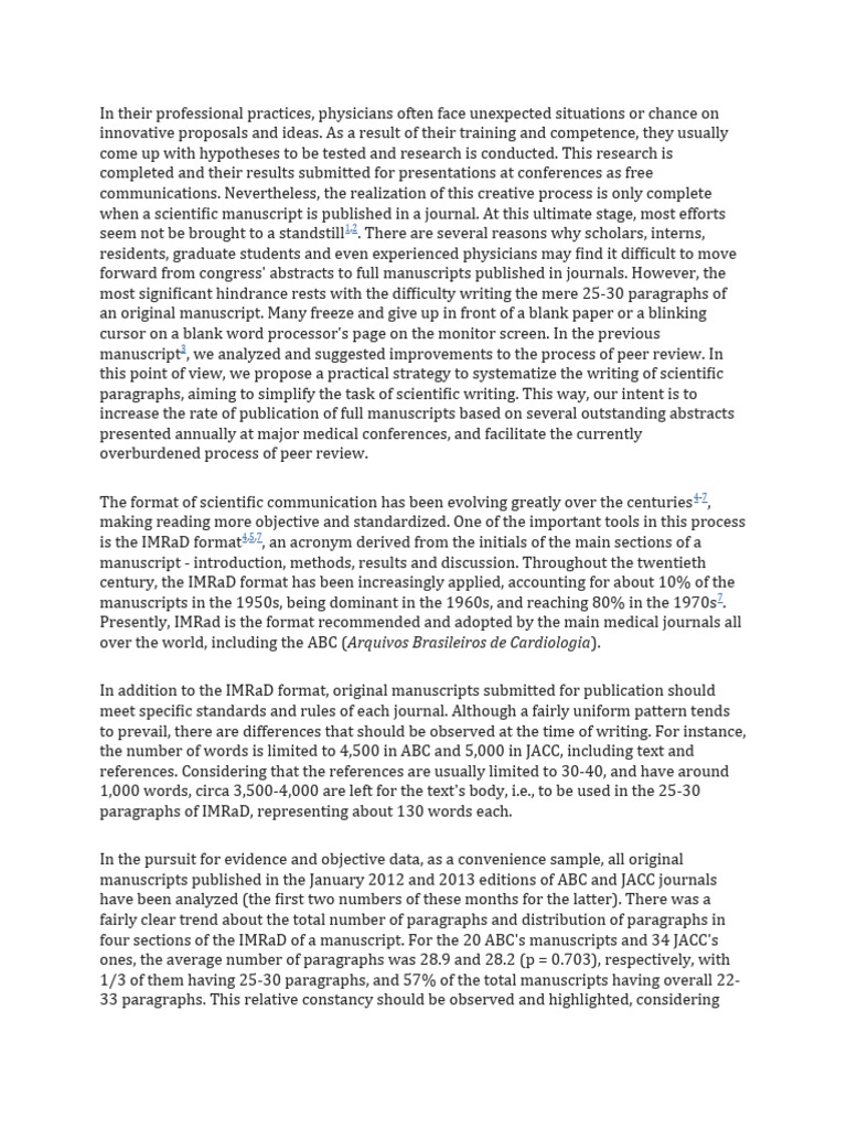 Detailing The Writing of Scientific Manuscripts | PDF | Science | Cognition