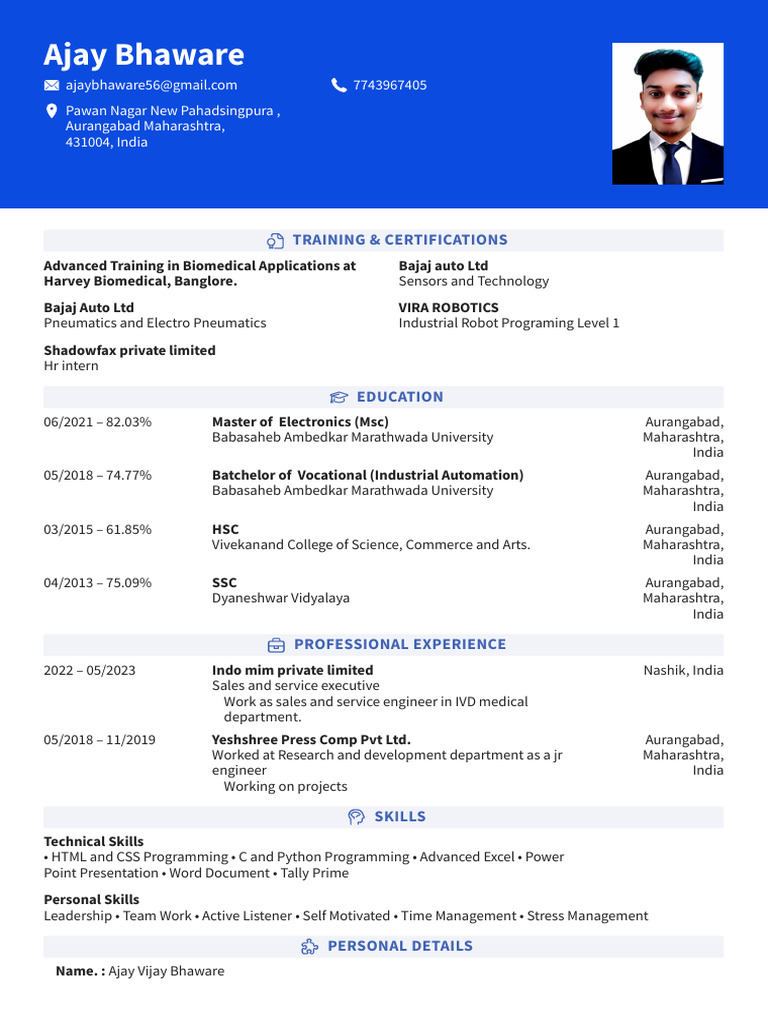 Ajay B Resumeall | PDF