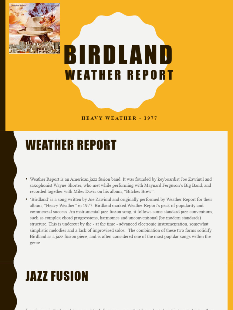 Birdland Presentation | PDF | Jazz | Music Theory