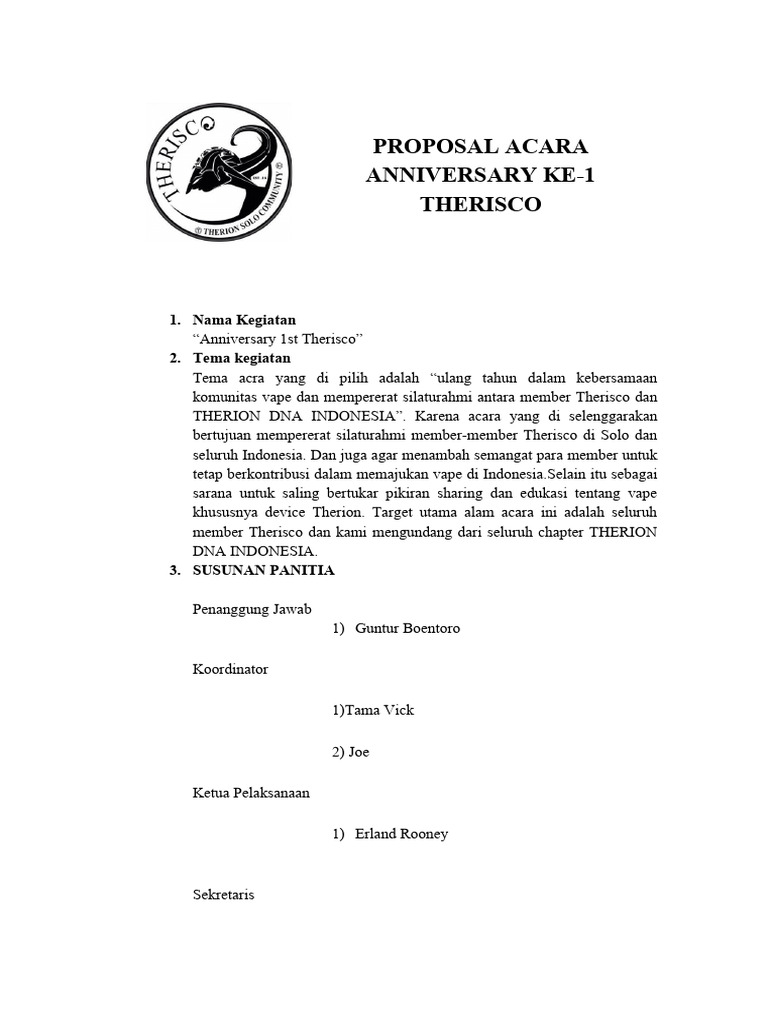 Contoh Proposal | PDF | Perjalanan