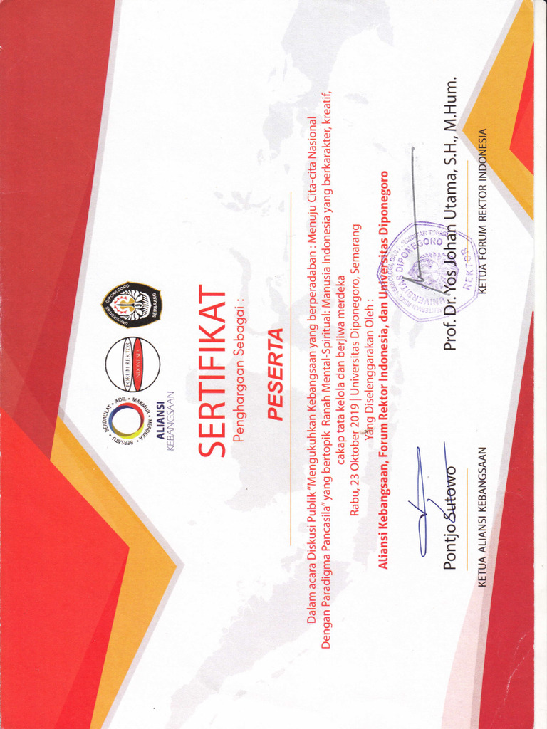 2019 Sertifikat | PDF