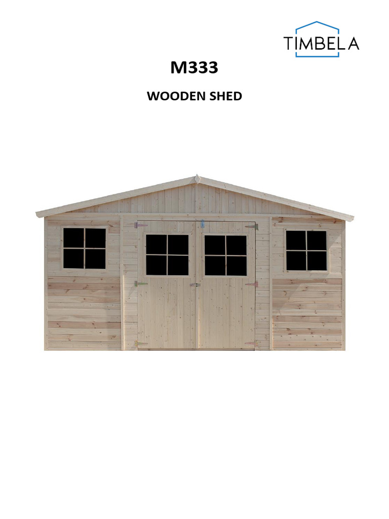 M333 Assembly For Clients | PDF | Wood | Roof