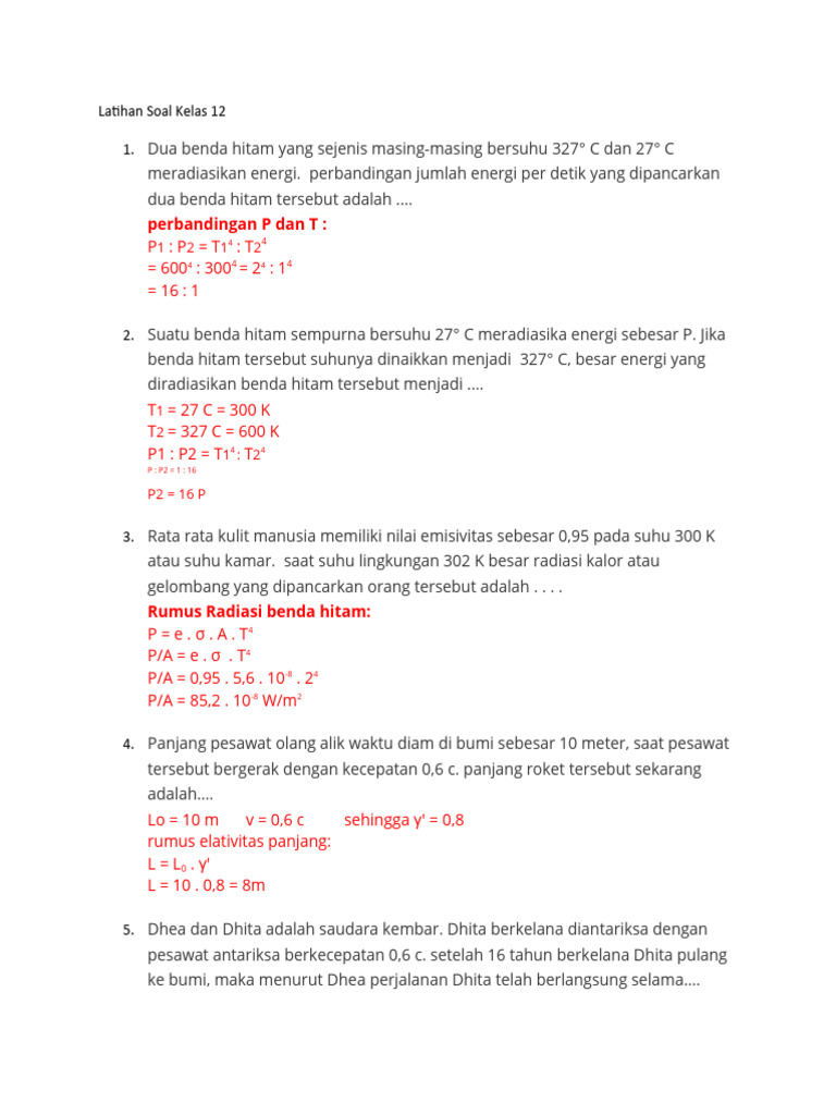 Latihan Soal Sem 2 | PDF