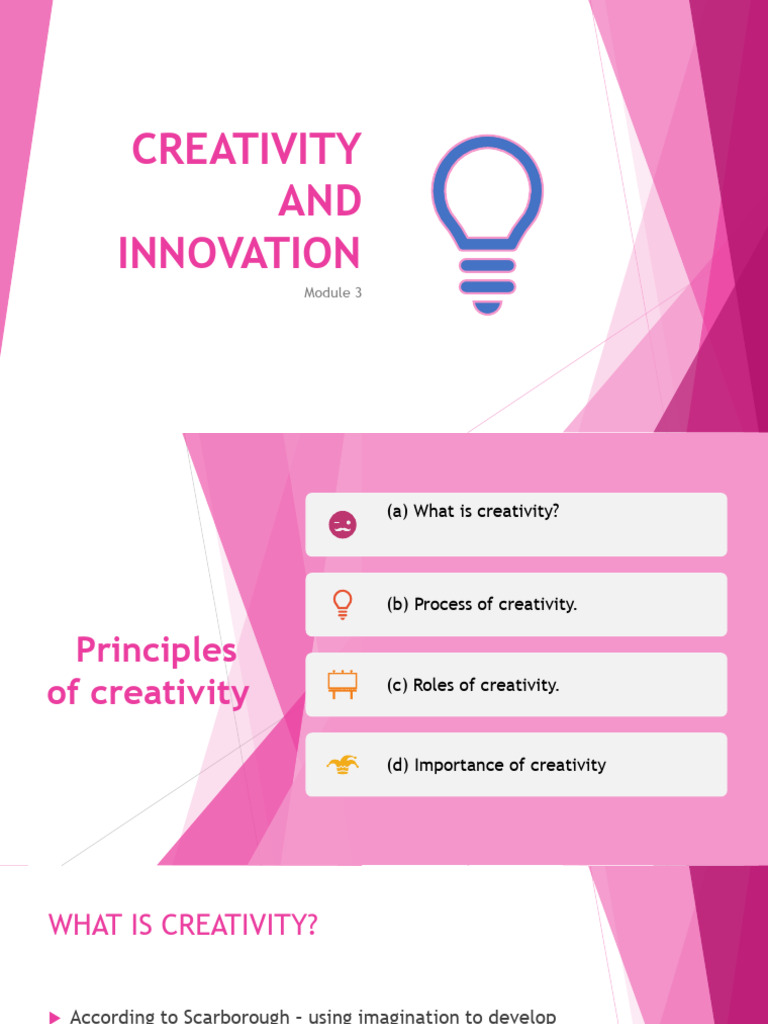 Creativity & Innovation Guide | PDF | Innovation | Creativity