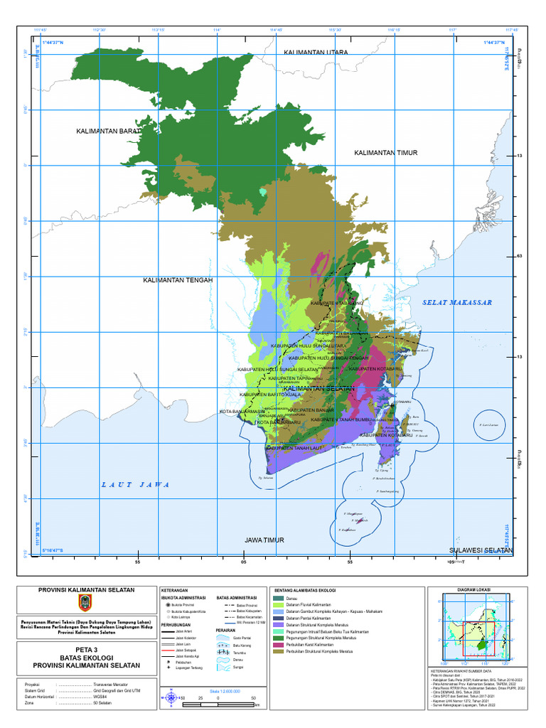 Peta Ekologi Kalimantan Selatan | PDF