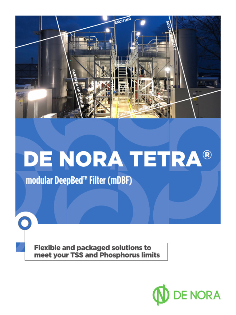 Brochure - DE NORA TETRA mDBF - 650-0320 | PDF | Filtration | Sewage ...