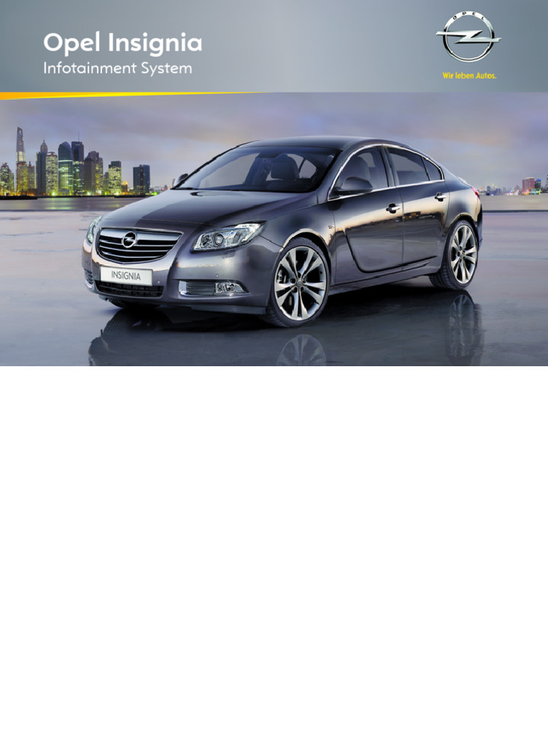 Opel Insignia Infotainment System | PDF | Menu (Computing ...