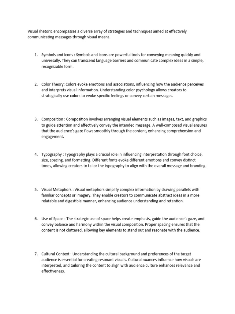 The How of Visual Rhetoric | PDF | Composition (Visual Arts) | Typography