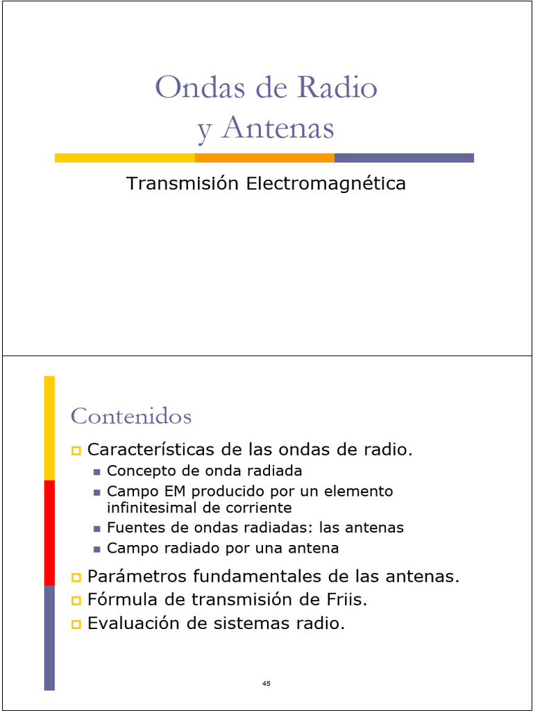 Tema 4 - Ondas de Radio y Antenas | PDF | Antena (Radio) | Olas