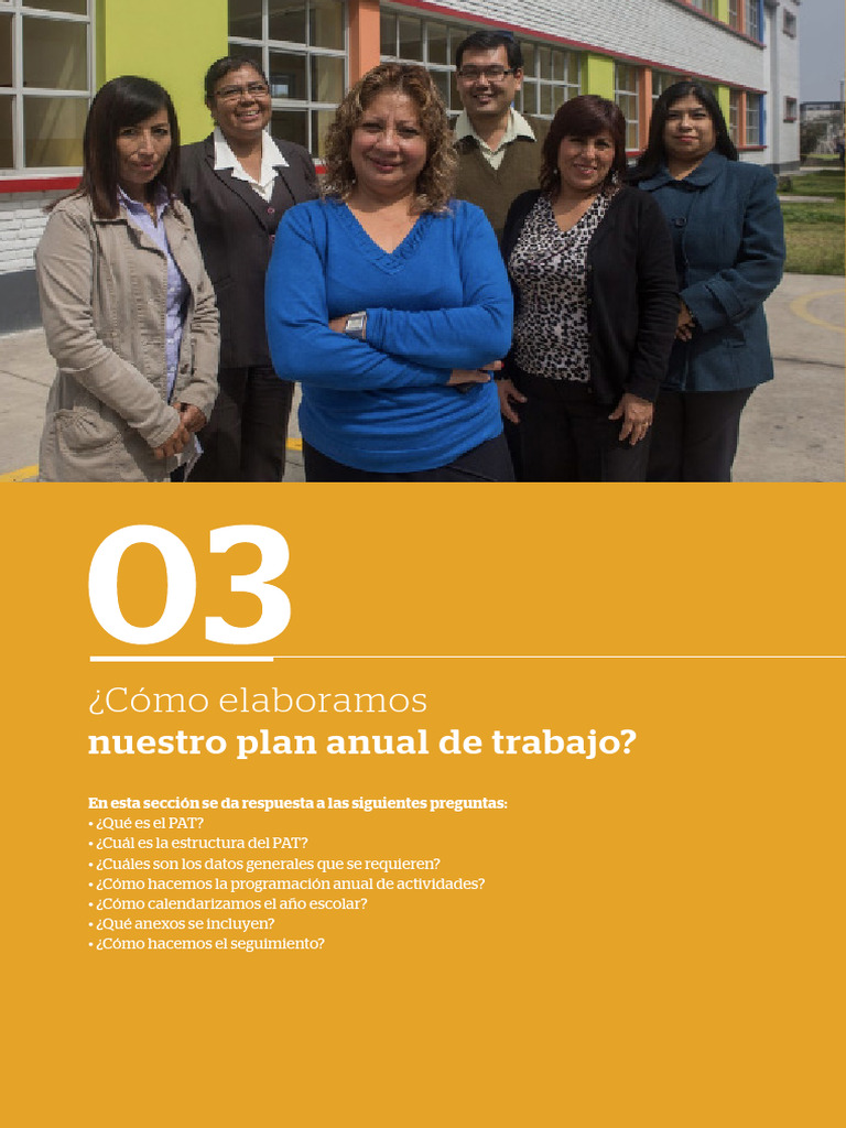Guía para Elaborar el PAT Escolar | PDF | Educación primaria | Evaluación