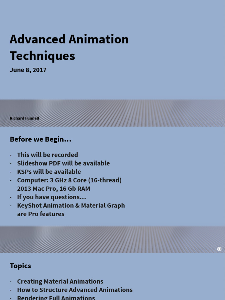 Advanced Animation Techniques: June 8, 2017 | PDF | Frame Rate ...