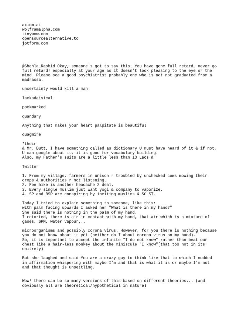 Thoughts | Download Free PDF | Bios