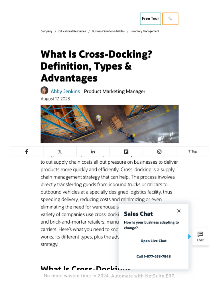 SCM Cross Docking | PDF