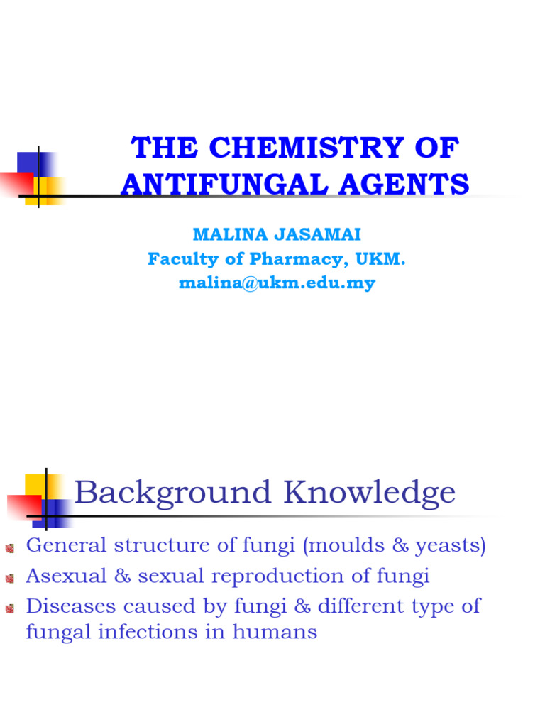 The chemistry of antifungal agents | Download Free PDF | Biochemistry ...