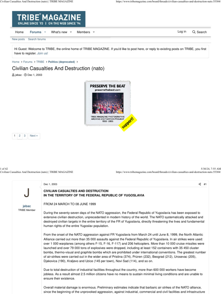 Civilian Casualties and Destruction (Nato) TRIBE MAGAZINE | PDF ...