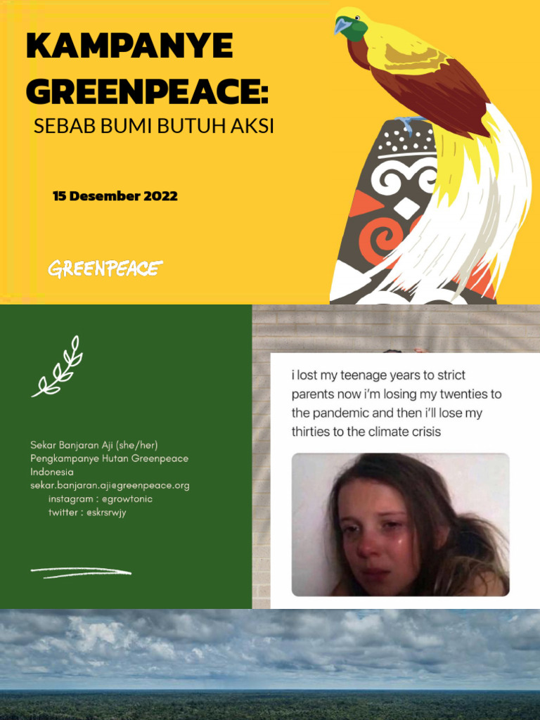 Admin KHUB-Kampanye Greenpeace Sebab Bumi Butuh Aksi | PDF