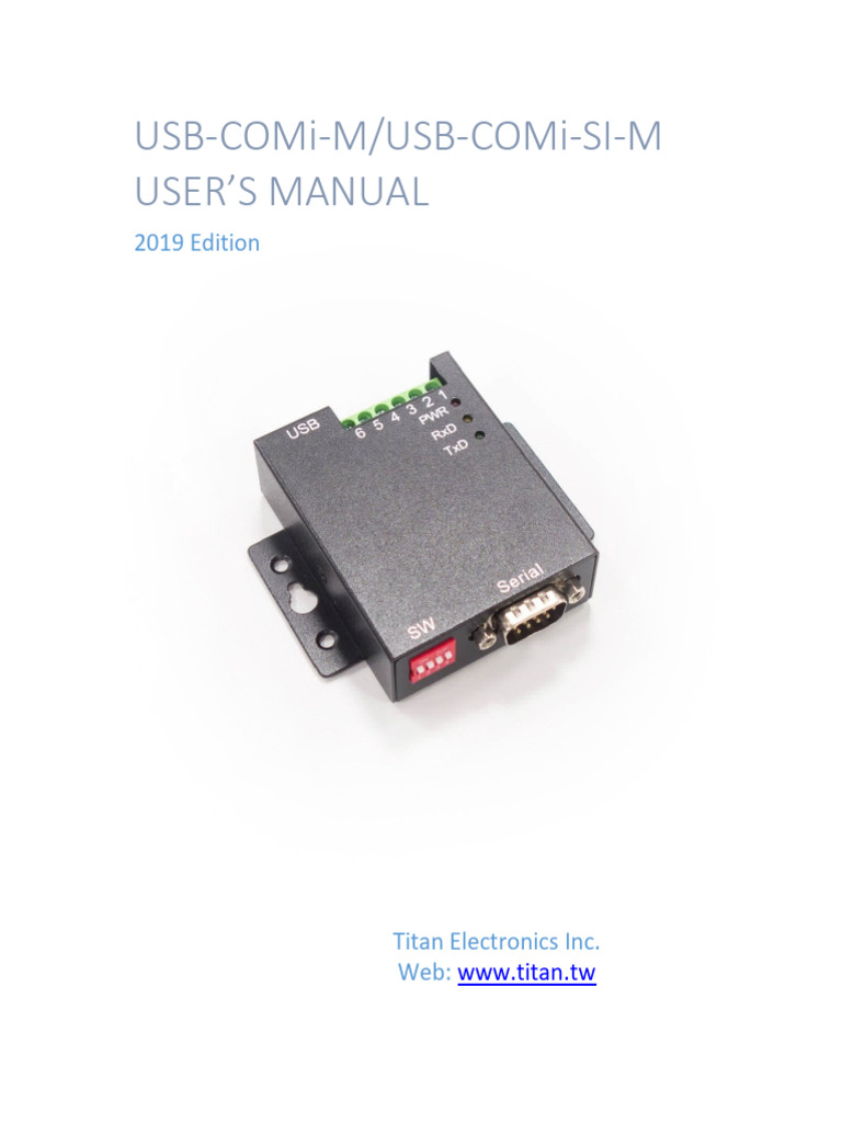 USB-COMi-M & USB-COMi-SI-M Manual | PDF | Microsoft Windows | Telecommunications