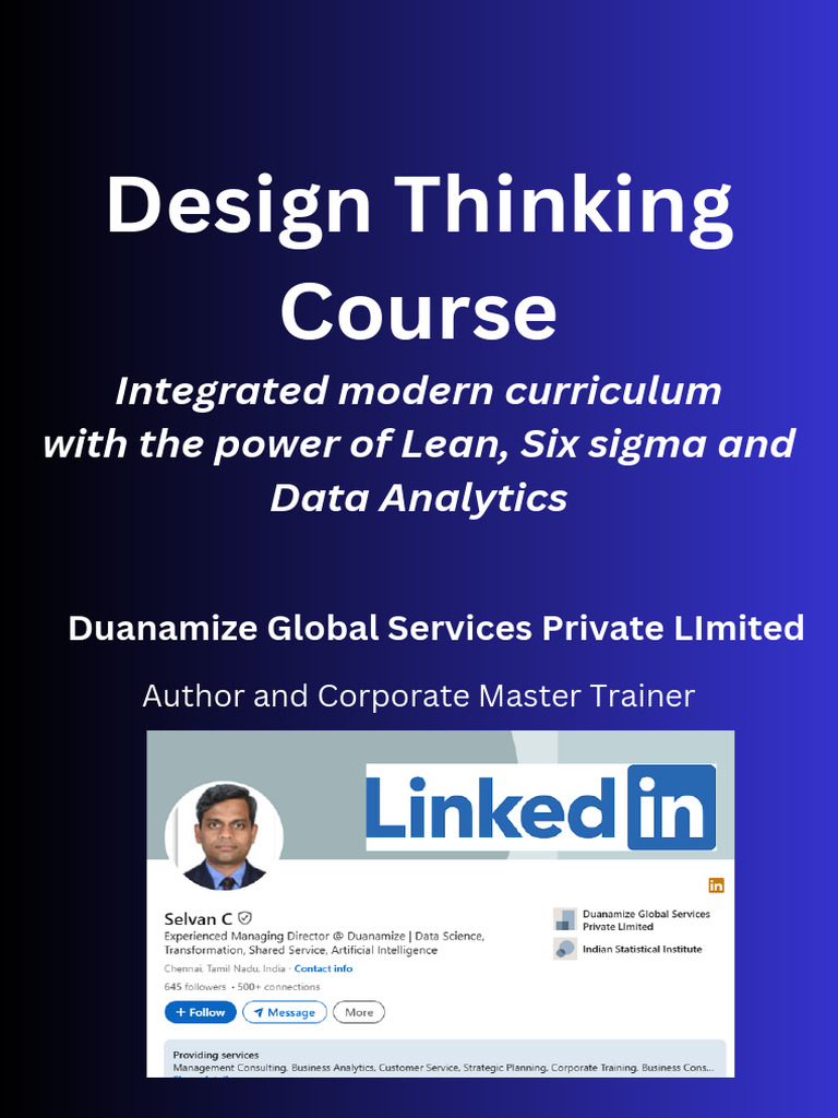 Design Thinking Course Integrated Curriculum | Download Free PDF | Six ...