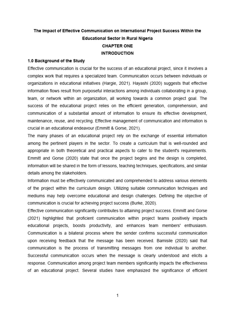 Effective Communication Thesis | Download Free PDF | Communication | Methodology