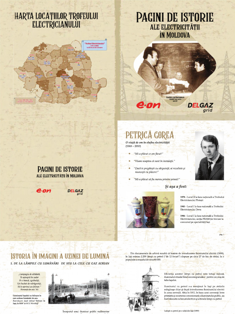 Pagina de Istorie A Electricitatii Moldova | PDF