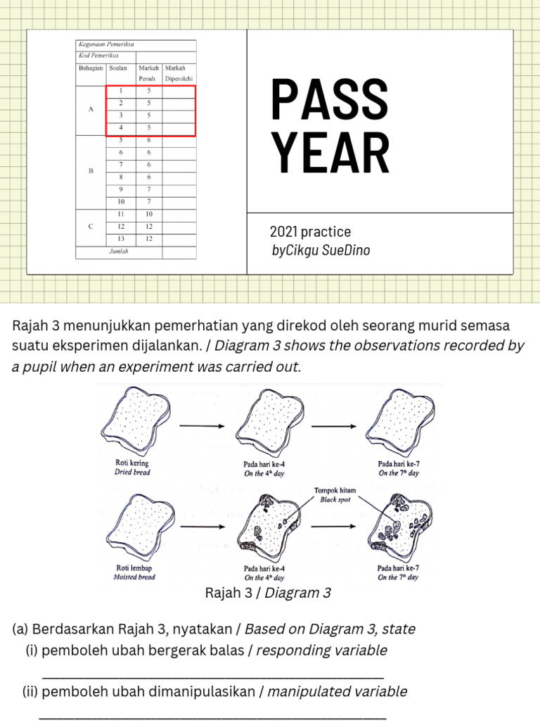 Kertas 2 Spm 2022 Bahagian A Pdf